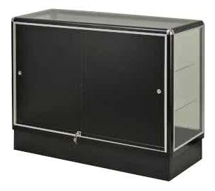 Black Store Glass Cabinet-Wholesale Aluminum Showcases | Black Aluminum ...