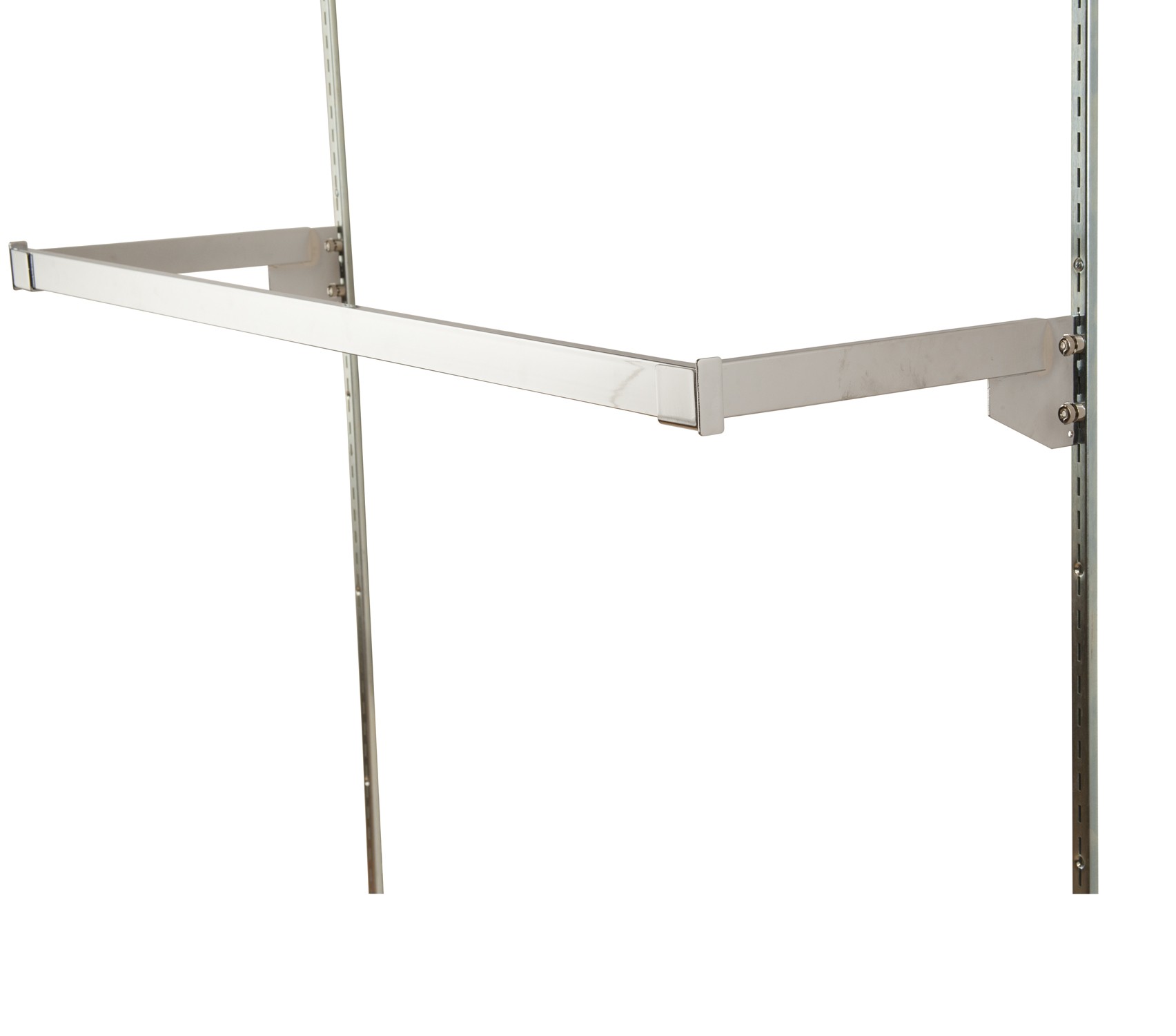Satin Chrome Hangrail Tubing Bracket 12" x 1/2 slot | Rectangular ...