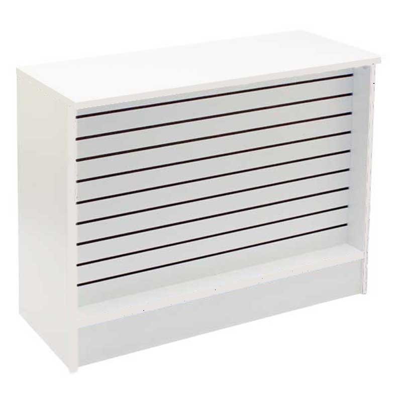 Slatwall Front Cash Wrap Counter-Customer Service Counter | Slatwall ...