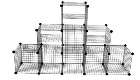 White Grid Cube Display | Grid Cube A | Retail Depot Canada