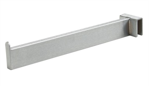 Satin Chrome U Bar Faceout 12" | Heavy Duty Faceout | Retail Depot Canada