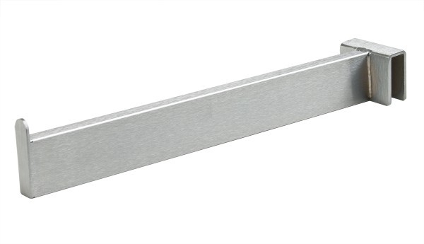 Satin Chrome U Bar Faceout 12" | Heavy Duty Faceout | Retail Depot Canada