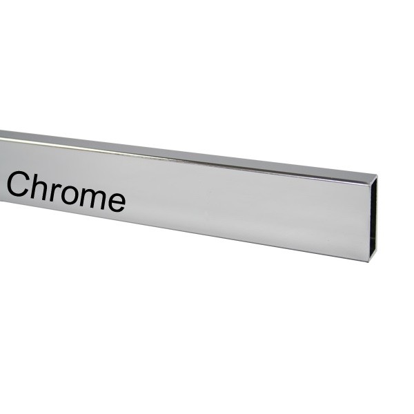 Chrome Rectangle Tube Hangrails | Rectangle Tube Hangrails | Retail ...