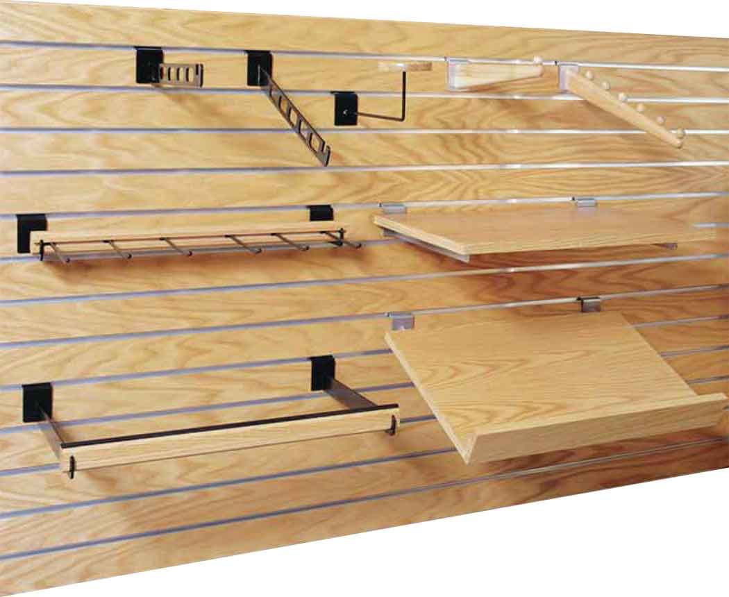 Create Space Efficient Display with Slatwall Display Fixture and Its ...